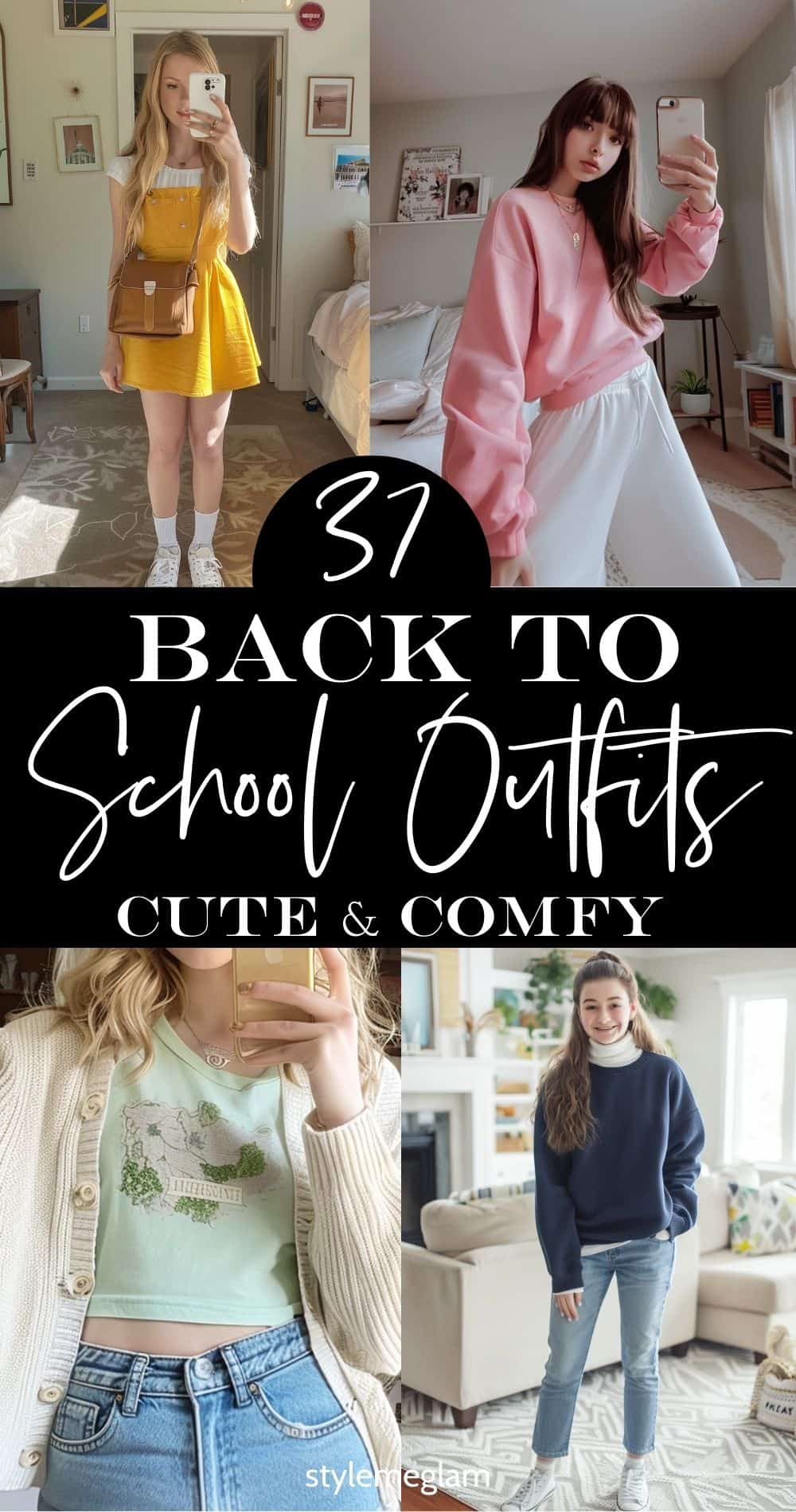 37 Cute & Comfy Back to School Outfits to Copy