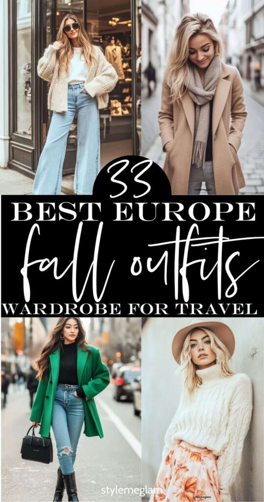 33 Casual Europe Fall Outfits (Your Travel Packing List)