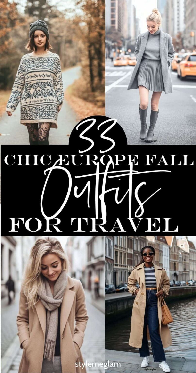 33 Casual Europe Fall Outfits (Your Travel Packing List)