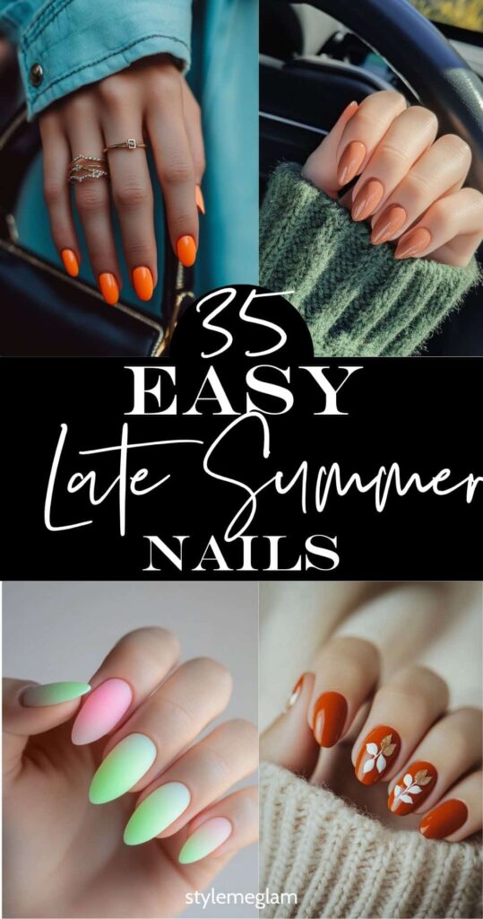 35 August Nail Ideas & Colors (Late Summer Nails)