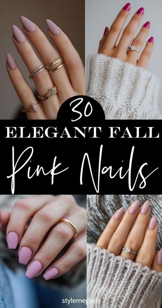 30 Pretty Fall Pink Nails I'm OBSESSED With