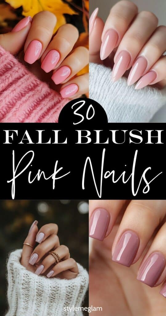 30 Pretty Fall Pink Nails I'm OBSESSED With