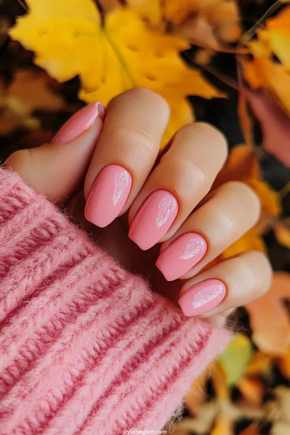 30 Pretty Fall Pink Nails I'm OBSESSED With