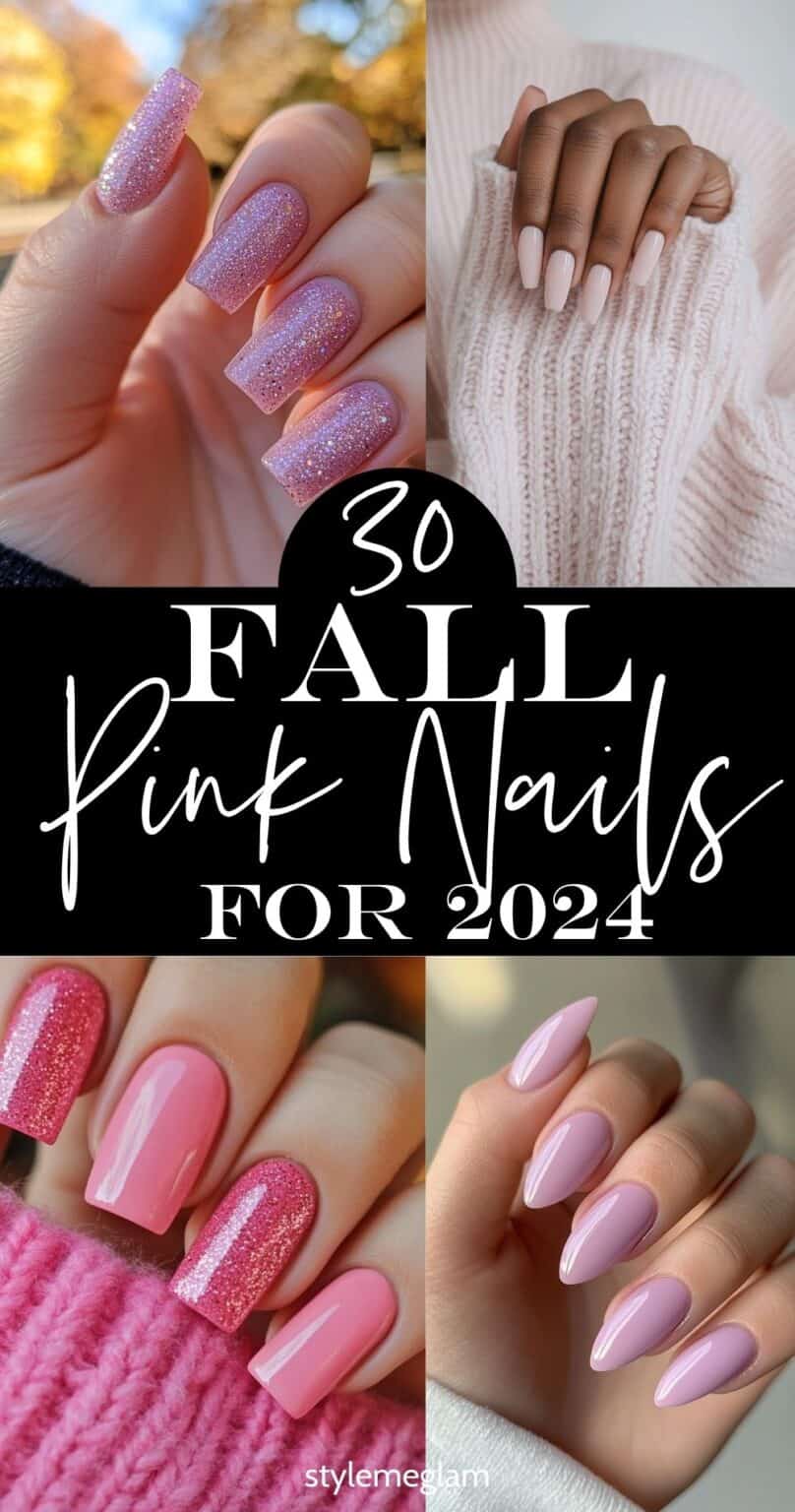 30 Pretty Fall Pink Nails I'm OBSESSED With