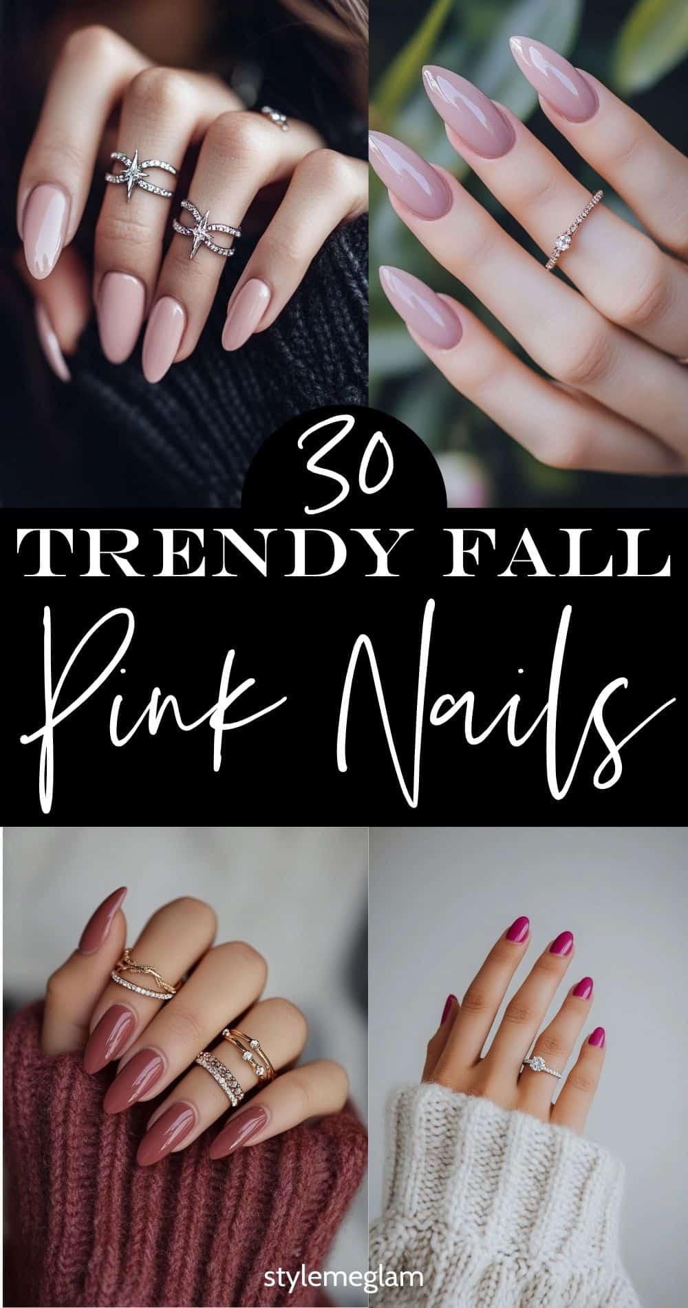 30 Pretty Fall Pink Nails I'm OBSESSED With