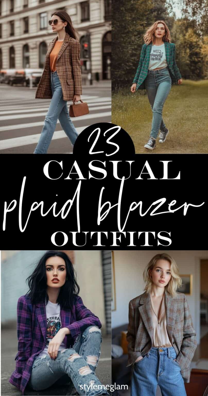 How to Style a Plaid Blazer