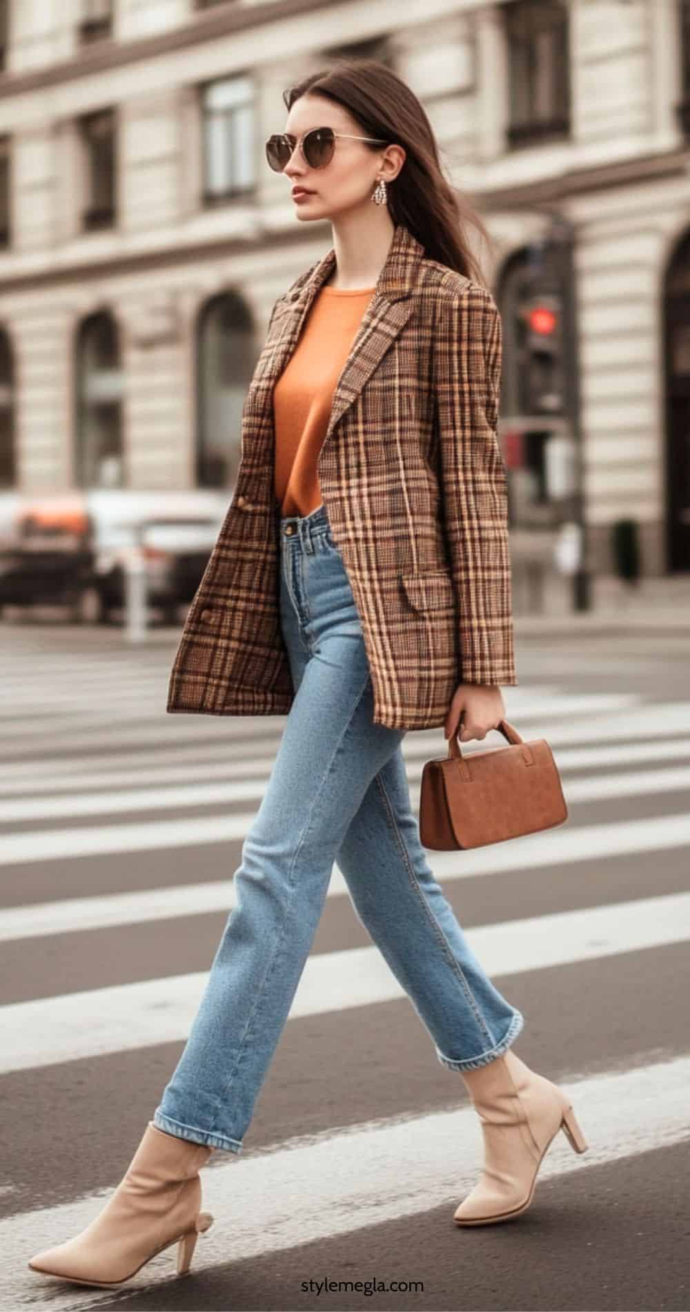 How to Style a Plaid Blazer
