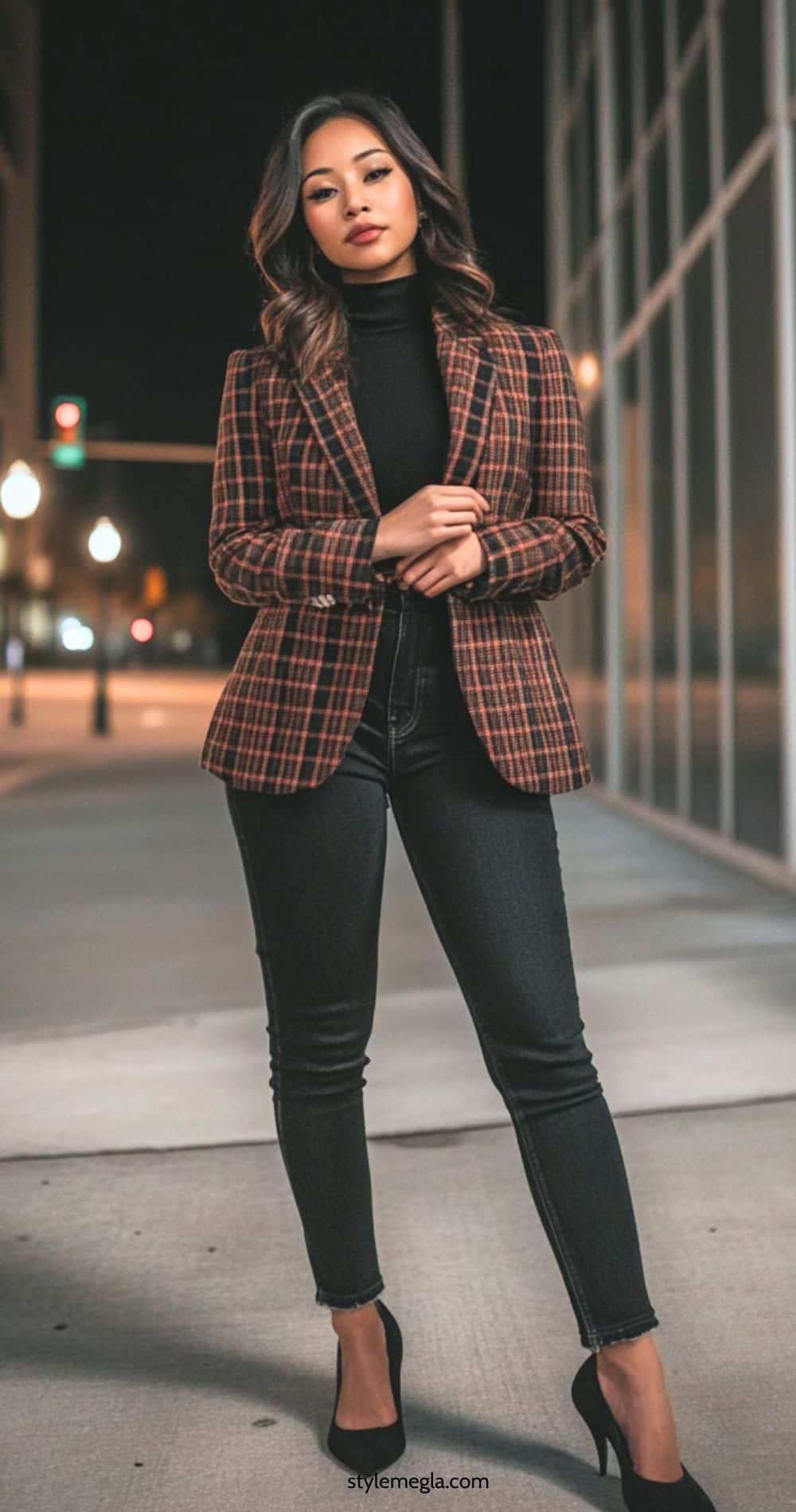 How to Style a Plaid Blazer