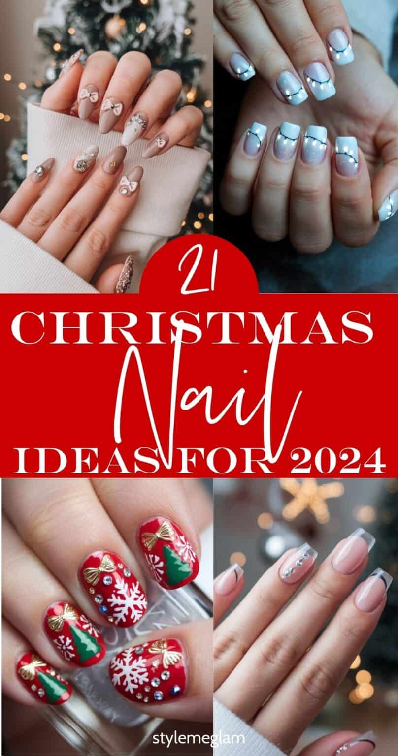 21 Cute Christmas Nails (Holiday Nail Ideas)