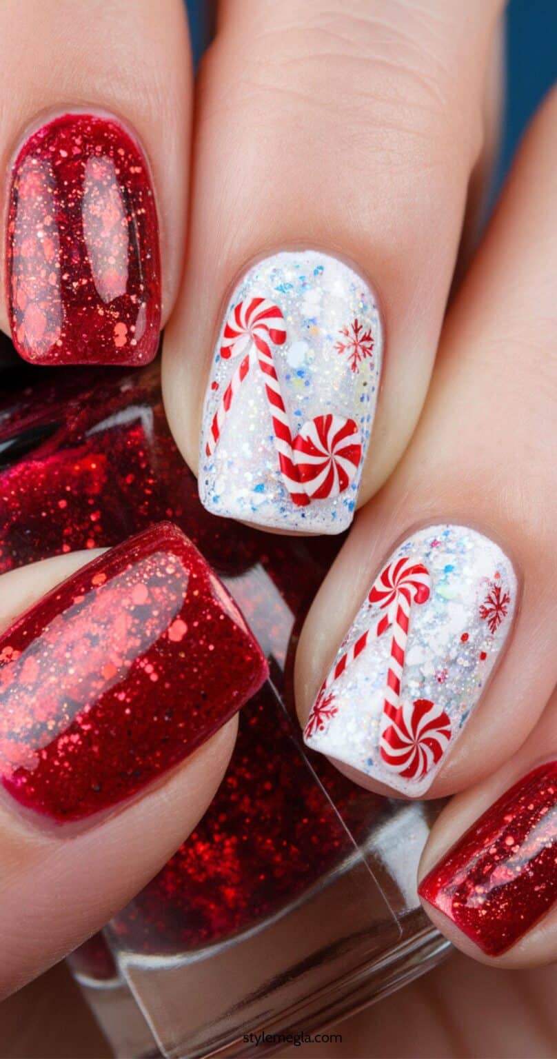 21 Cute Christmas Nails (Holiday Nail Ideas)