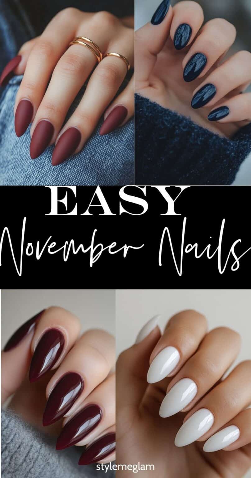 Trendy November Nails to Try This Fall Season