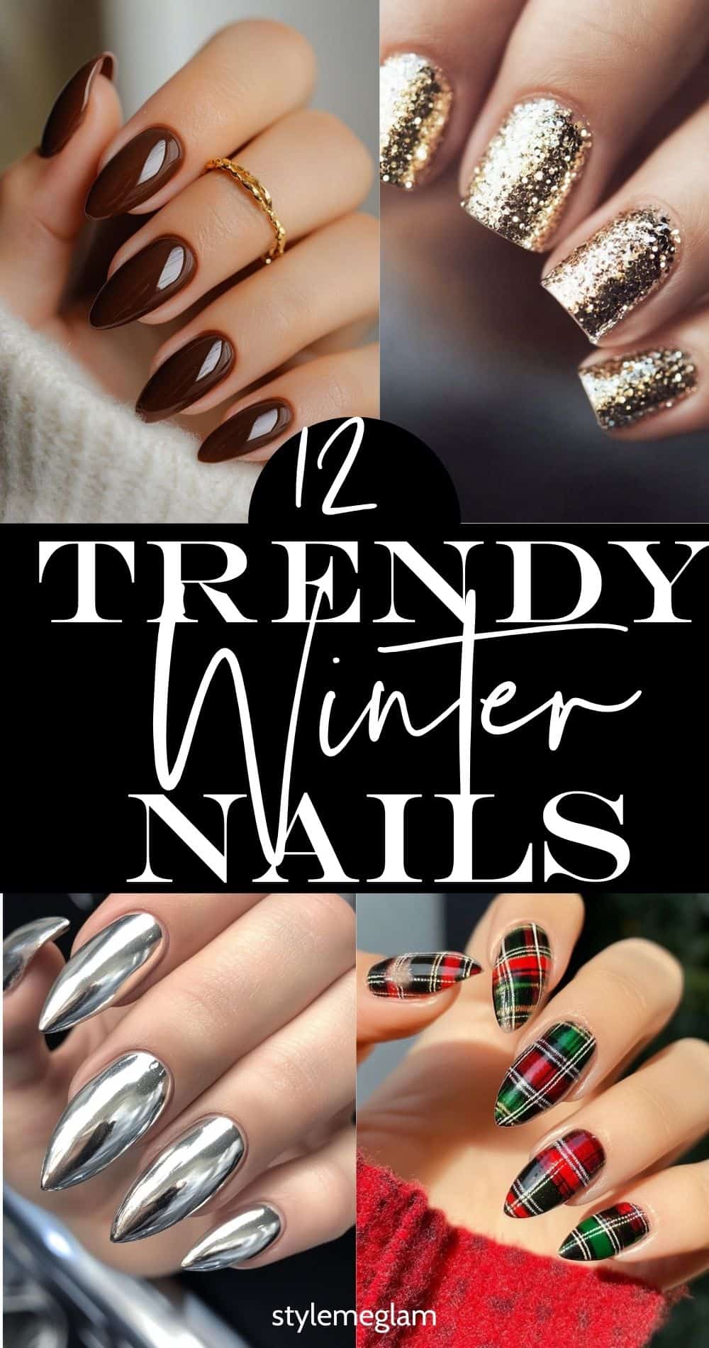 12 Popular Winter Nails ( December Nail Ideas)