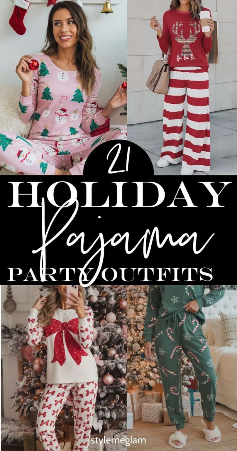 21 Cute Holiday Pajama Party Outfit Ideas