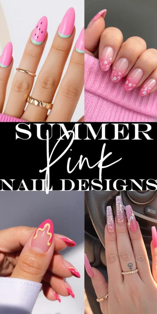 31 Cute & Stylish Pink Summer Nails