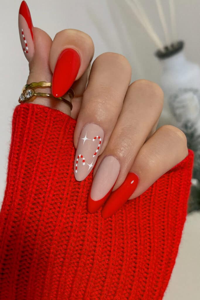 31 Chic Red Christmas Nails You Need to Copy