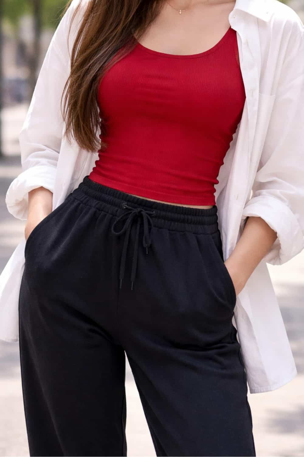 21 + Ways to Dress Up Sweatpants for an Everyday Relaxed Style