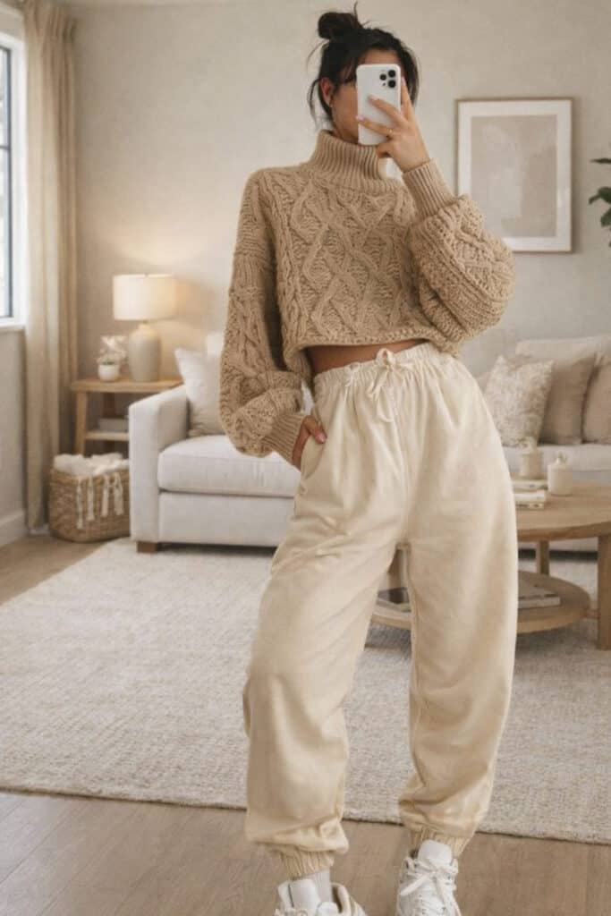 21 + Ways to Dress Up Sweatpants for an Everyday Relaxed Style